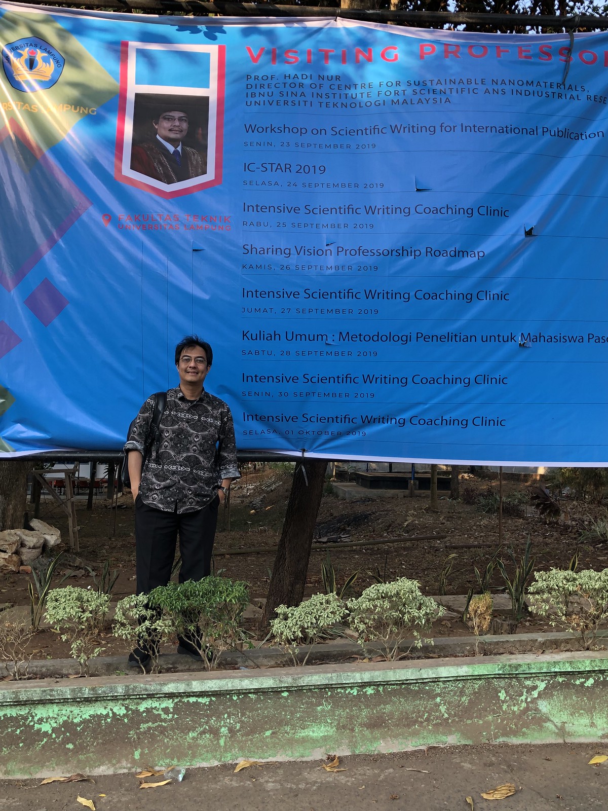 Visiting professor at Universitas Lampung – Hadi Nur